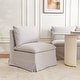 KINWELL Performance Fabric Down Fill Slipcover Dining Banquette - Bed ...