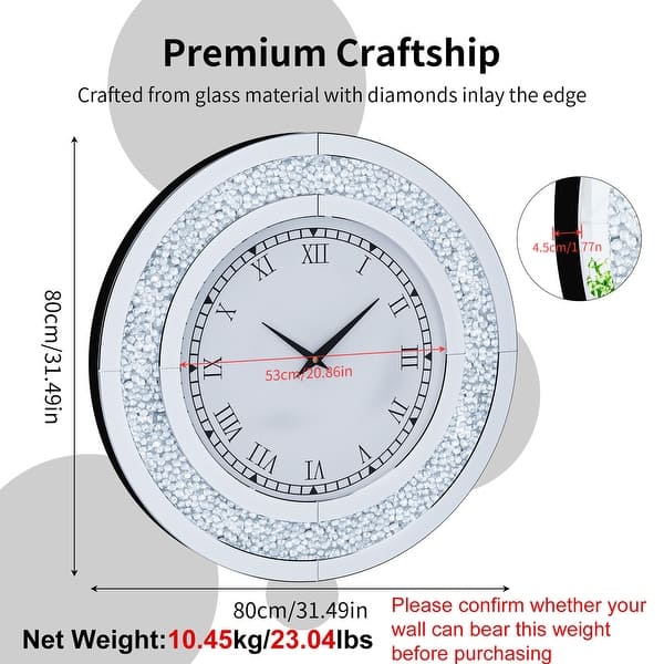 small diamante clock