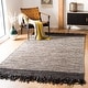 SAFAVIEH Handmade Vintage Boho Leather Zhanna Modern Stripe Leather Rug ...