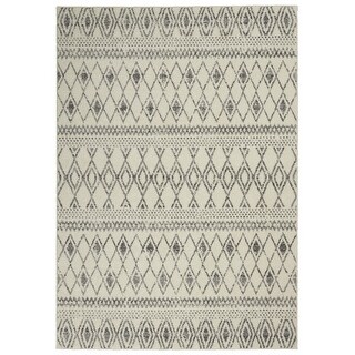 5' x 7' Ivory and Gray Berber Pattern Area Rug - 3'6" - Bed Bath ...