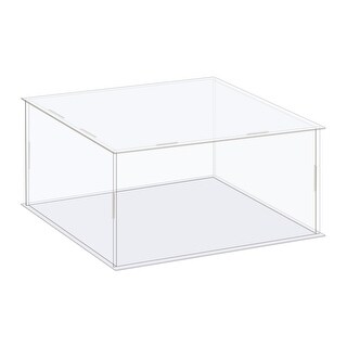 Display Case Box Acrylic Box Transparent Showcase 21x21x11cm for ...