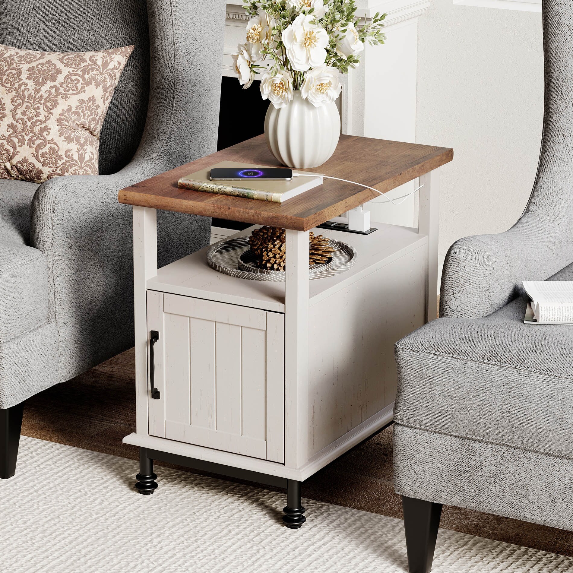 Off White End Tables Bed Bath Beyond