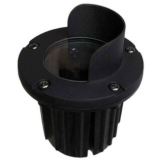 12V 5" Composite In Ground Well Light w/ Brass Angle Shield Cover - Bed ...