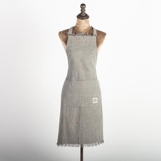Stone Washed Gray Apron - Bed Bath & Beyond - 41934741