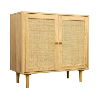 Buffet Cabinet Narrow Sideboard Entryway Cabinet w/ Adjustable Shelves ...
