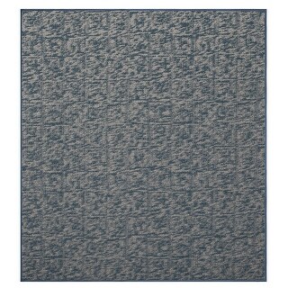 Modern Indoor/Outdoor Commercial Rug - Blue, Elemental Area Rugs - Bed ...