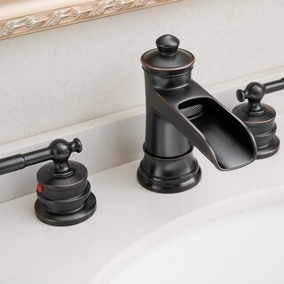 Traditional Waterfall Faucet Two Handle in Oil Rubbed Bronze by ...