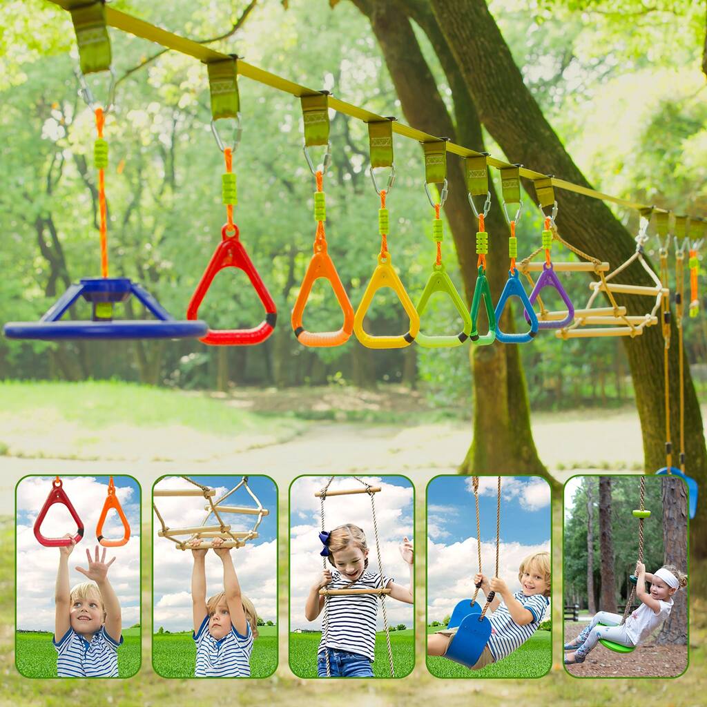 Ninja Warrior Obstacle Course Ninja SlackLine 50ft Ninja Line ...