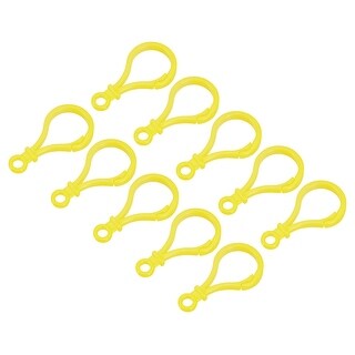 Plastic Lobster Clasps, Claw Snap Hooks for Keychains DIY Yellow 24Pcs ...