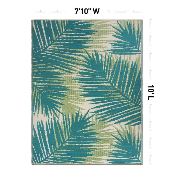 Tropical Floral Reversible Plastic Outdoor Rugs - Bed Bath & Beyond ...