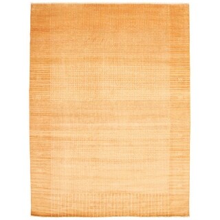 ECARPETGALLERY Hand-knotted Peshawar Ziegler Light Brown Wool Rug - 9'0 ...