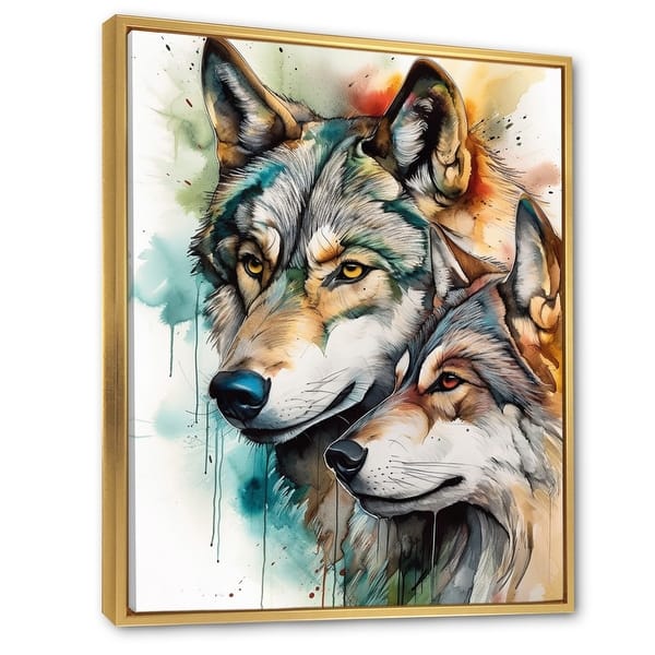 canvas wolf