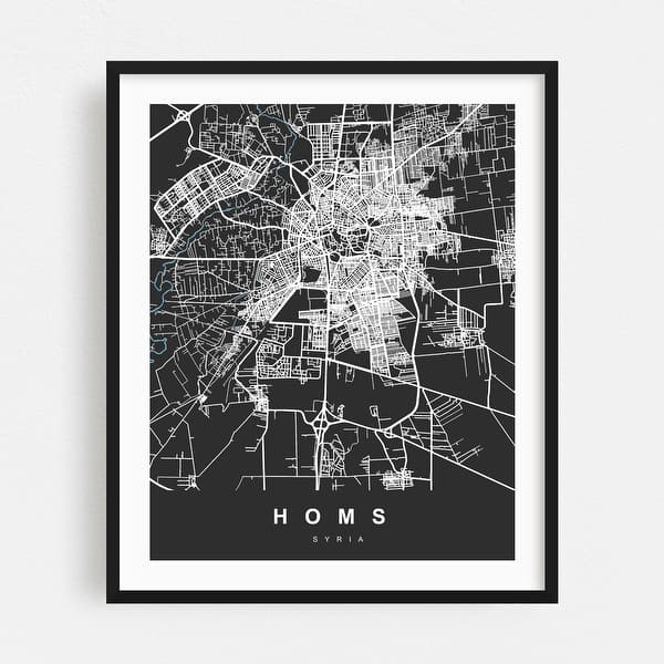 Homs Homs Governorate Syria Homs Map Art Syria Maps Art Print/Poster ...