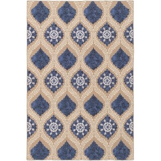 ECARPETGALLERY Flat-weave Tamar II Tan Wool Tapestry Kilim - 5'6 x 8'6 ...