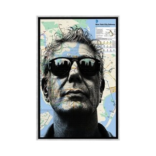 iCanvas "Anthony Bourdain Map Art" by Dane Shue Framed - Bed Bath ...