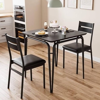 Modern Dining Table Set with 2 Chairs - N/A - Bed Bath & Beyond - 39969378