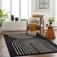 Banastre Handmade Arched Stripes Wool Area Rug - Bed Bath & Beyond ...