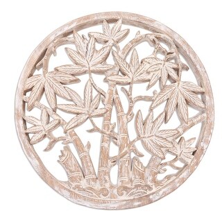 Novica Handmade Rounded Bamboo Wood Relief Panel - Bed Bath & Beyond ...