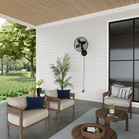 Hunter Oscillating Wall Mounted Fan 16 inch 3 speeds - Garage, Patio, Office - Damp Rated! - Bed ...