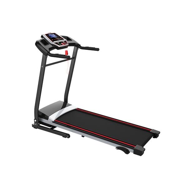 Black 3.5HP Folding Treadmills for Home Treadmill with Incline Cardio ...