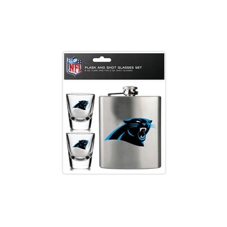 NFL 3pc Flask & Shot Glass Set - Carolina Panthers - Bed Bath & Beyond ...