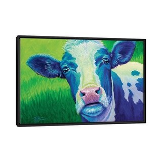 iCanvas "Blue Moo" by Tish Wynne Framed - Bed Bath & Beyond - 37141950