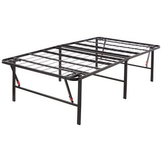 Foldable Metal Platform Bed Frame with Tool Free Setup, 18 Inches High ...