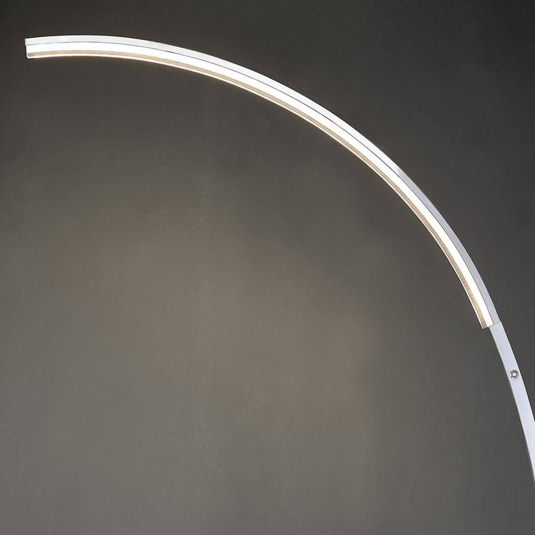 Strick & Bolton Zouma Chrome Dimmable LED Arc Floor Lamp - Bed Bath ...