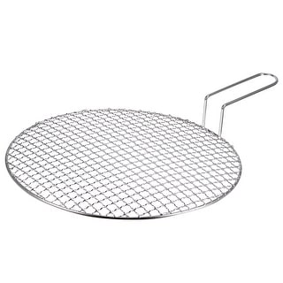 Stainless Steel Grill 13" Round Barbecue Mesh Outdoor Grill w Handle ...
