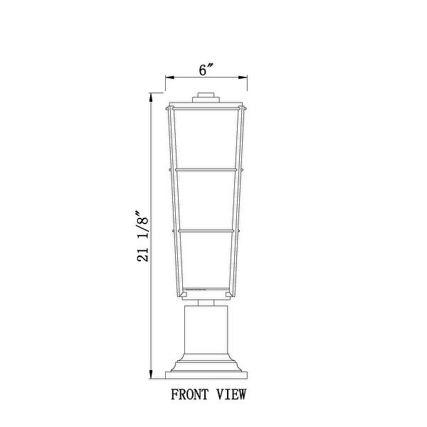 Helix 1 Light Outdoor Pier Mounted Fixture - Bed Bath & Beyond - 32970445