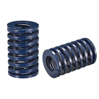 Die Spring, 2pcs 50mm OD 80mm Long Spiral Stamping Light Load ...