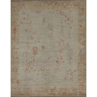 Muted Art Deco Oriental Home Decor Area Rug Hand-knotted Wool Carpet ...