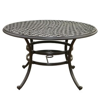 Flamingo Aluminum 49" Round Dining Table - Bed Bath & Beyond - 38329257