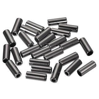 55pcs Metal Cord End Lock Drawstring Rope Stopper for Lanyard Bag Black ...