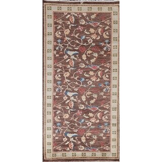 Wool Vegetable Dye Oriental Peshawar Chobi Runner Rug Hand-knotted - 2 ...