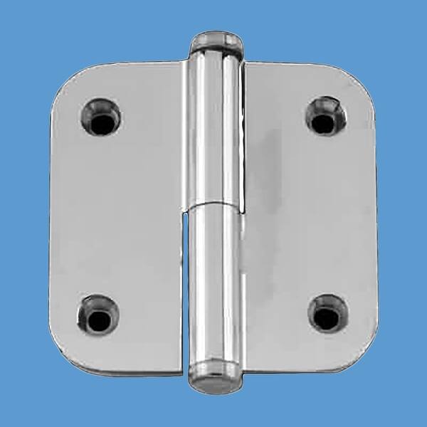 Chrome Plated Right Lift Off Hinge 2" Square Liftoff Radius with ...