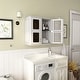 Outdoor Storage Cabinet Waterproof,Resin Garage and Laundry Room Wall ...