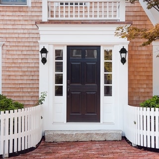 Cabot Coastal Series Black Reversible Polycarbonate Outdoor Wall Sconce ...