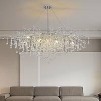 KAYLA Modern Indoor Crystal Chandelier for Dining Room, Kitchen Island ...