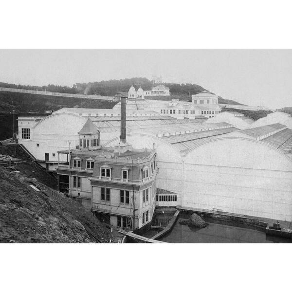 Adolph Sutro's Public Baths Black and White Gallery Wrapped Canvas ...