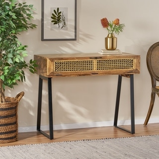 Stanton Mango Wood Console Table by Christopher Knight Home - Bed Bath ...