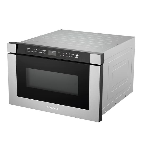 Cosmo 24 in. Built-in Microwave Drawer with Auto Presets in Stainless ...