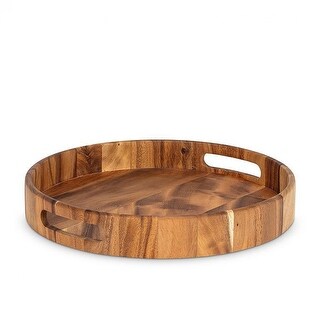 Round With Handles Tray - Bed Bath & Beyond - 40037143