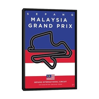 iCanvas "F1 Sepang Race Track Minimal Poster" by Chungkong Framed - Bed ...