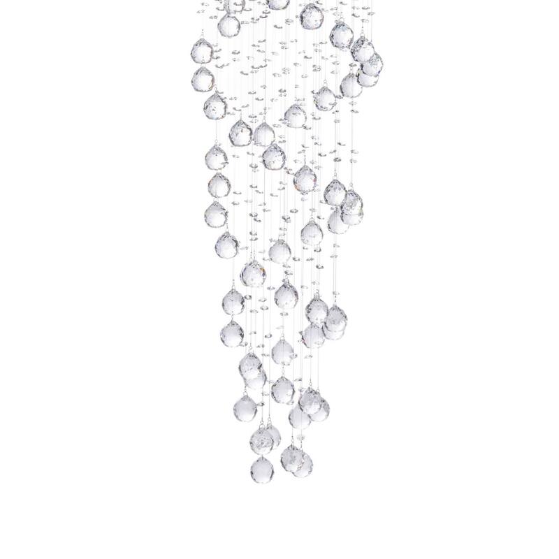 Crystal Cascading Integrated LED Chandelier - N/A - Overstock - 28217020