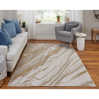 Aura 39LLF Abstract Modern Area Rug - Bed Bath & Beyond - 40778422