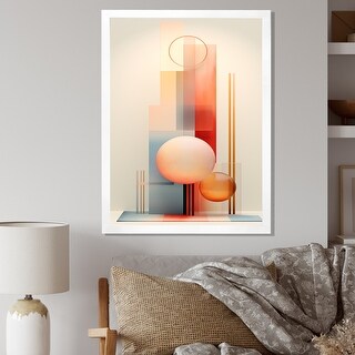 Designart "Obsequious Traditions Retro Pink Illustration" Modern ...