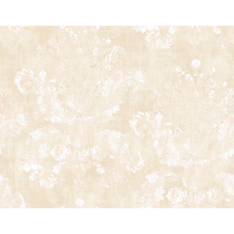 Seabrook Designs Abera Damask Unpasted Wallpaper - Overstock - 44193016