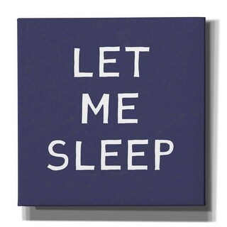 Epic Graffiti 'Let Me Sleep' by Linda Woods, Canvas Wall Art - Bed Bath ...