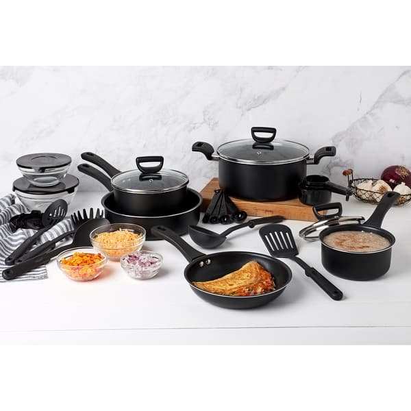 Basic Essentials 32pc Aluminum Cookware Starter set - Bed Bath & Beyond ...
